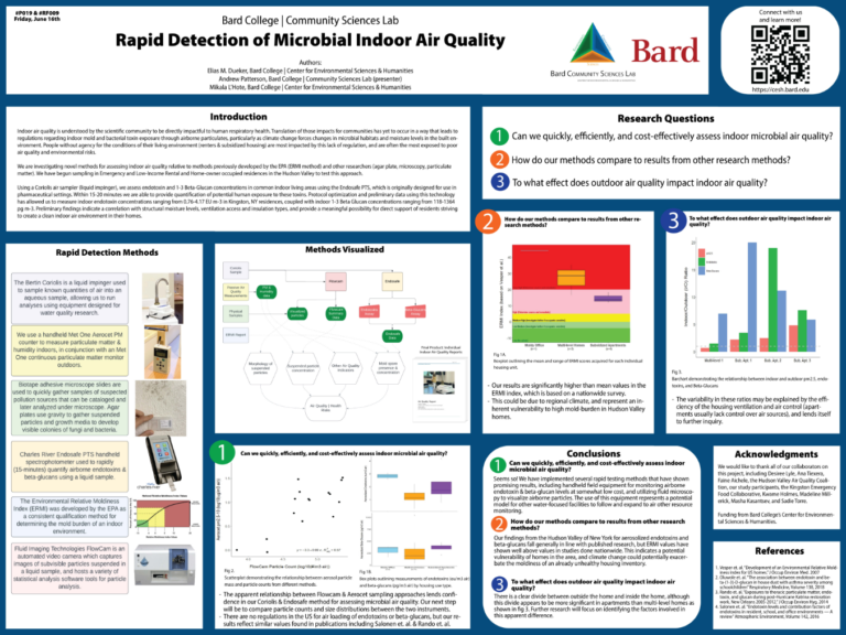 Bard Scientists Present at ASM Microbe 2023: Rapid Detection of Microbial Air Quality – Center ...